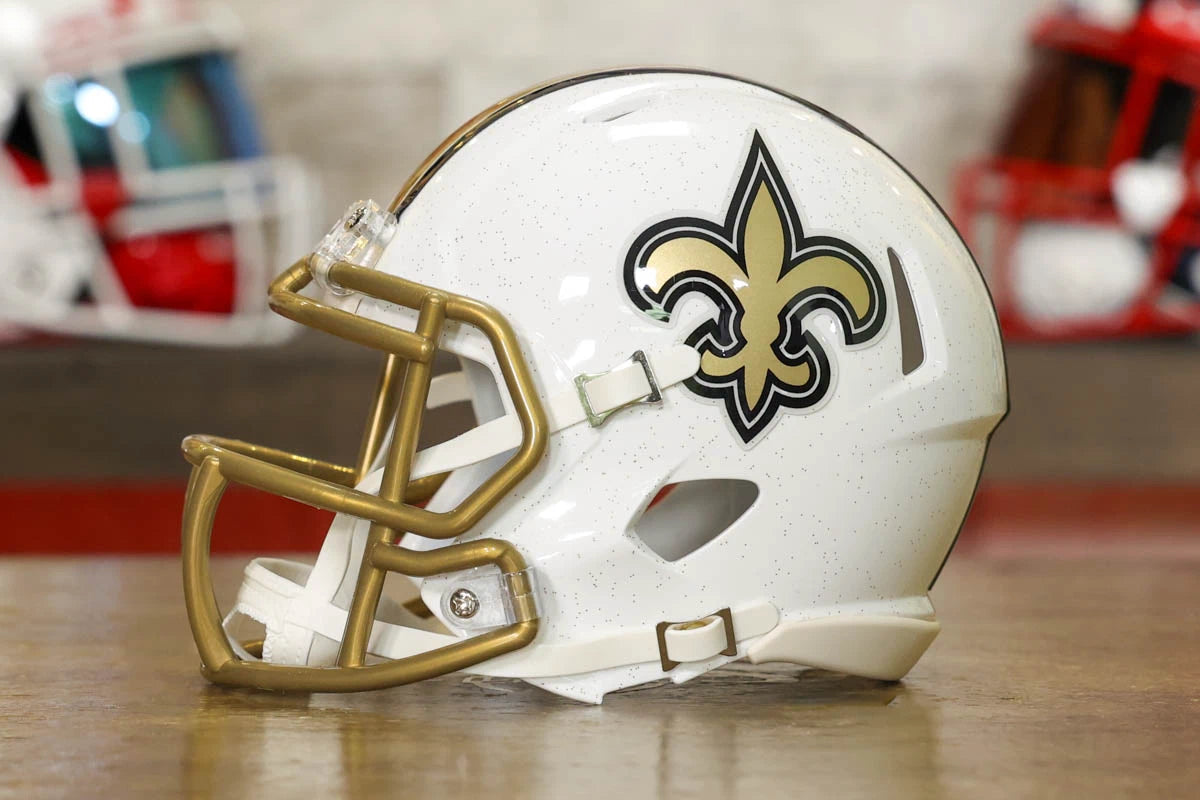 New Orleans Saints Riddell Speed Mini Helmet - White Alternate – Green ...