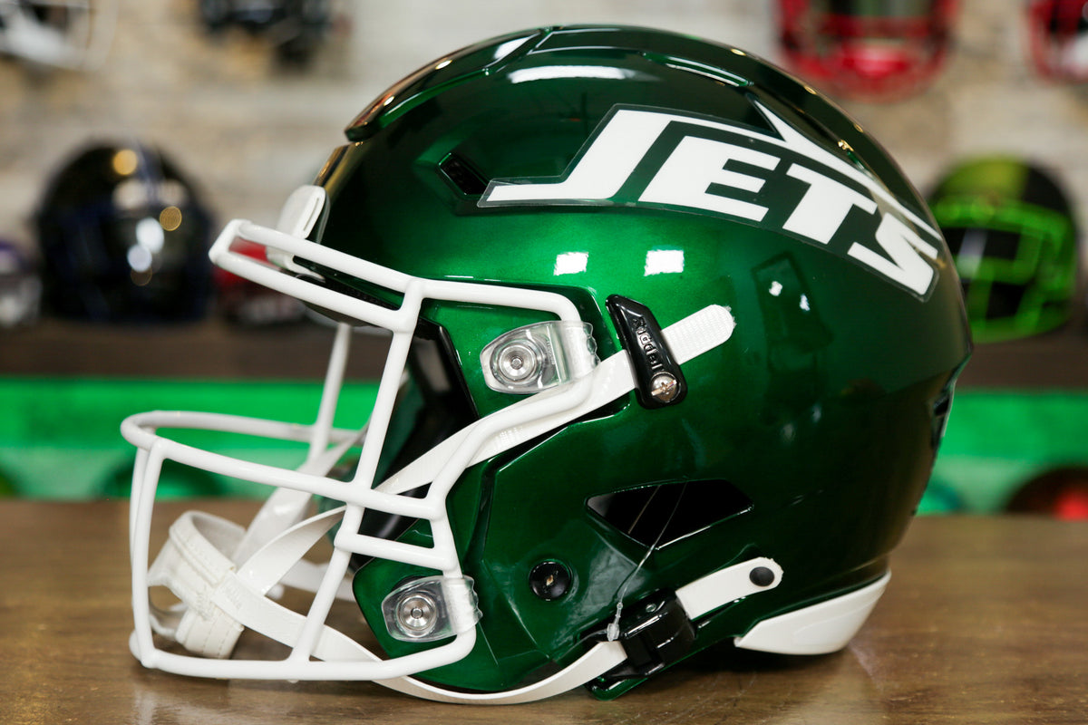 New York Jets Riddell SpeedFlex Helmet - Tribute Alternate – Green ...