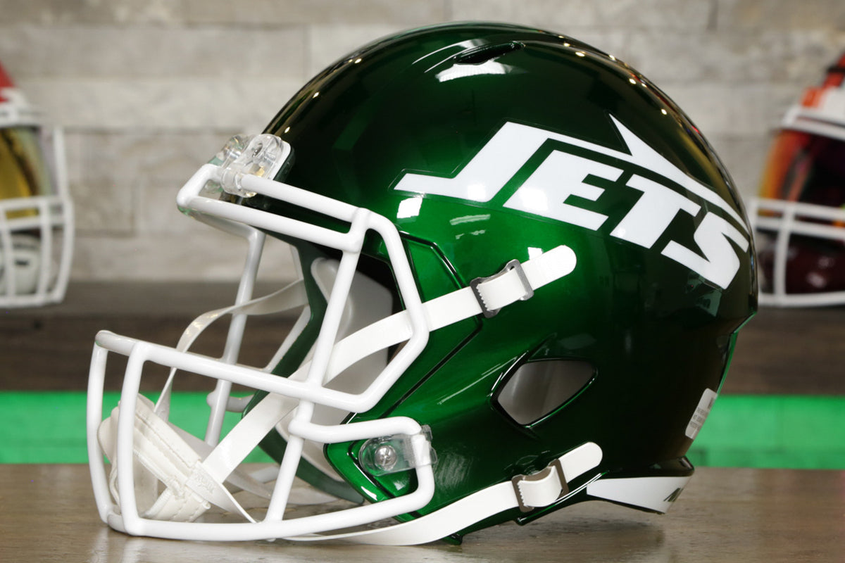 New York Jets Riddell Speed Display Helmet - Tribute Alternate – Green ...
