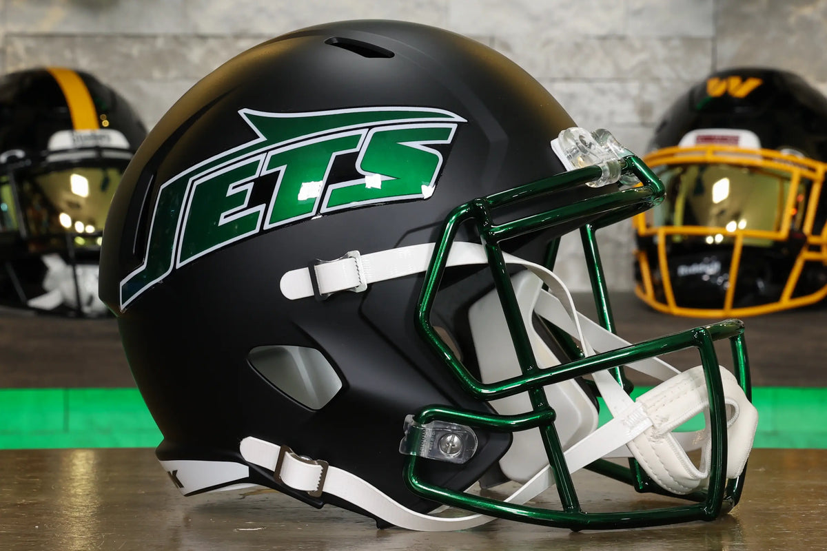 New York Jets Riddell Speed Display Helmet - Legacy Black Alternate ...