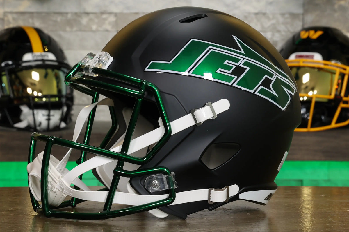 New York Jets Riddell Speed Display Helmet - Legacy Black Alternate ...