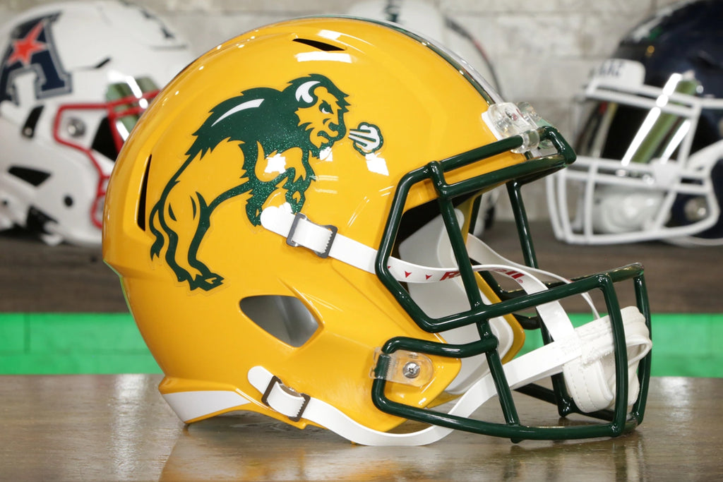 North Dakota State Bison Riddell Speed Replica Helmet – Green Gridiron ...