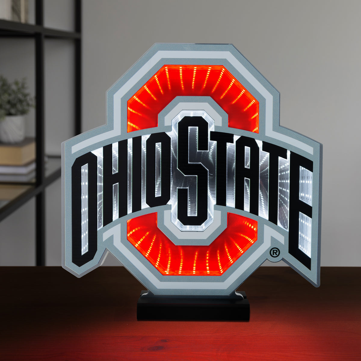 NCAA LED Infinity Logo Light - Ohio State Buckeyes – Green Gridiron, Inc.