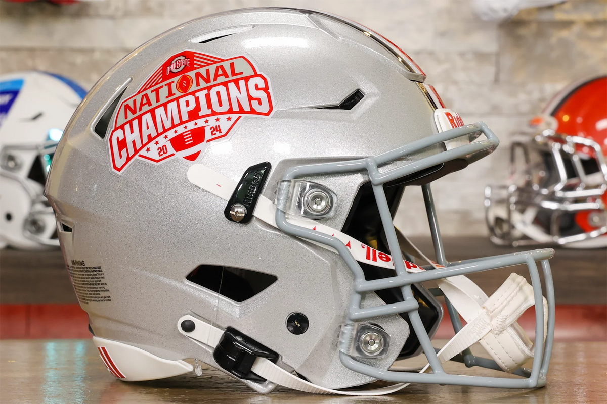 Ohio State Buckeyes Riddell SpeedFlex Helmet - 2024 National Champions ...