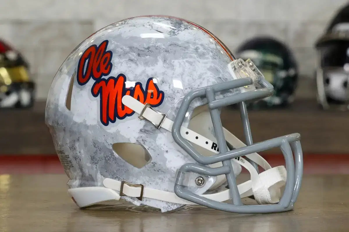 Ole Miss Rebels Riddell Speed Mini Helmet - RealTree Camo (Grey/White ...