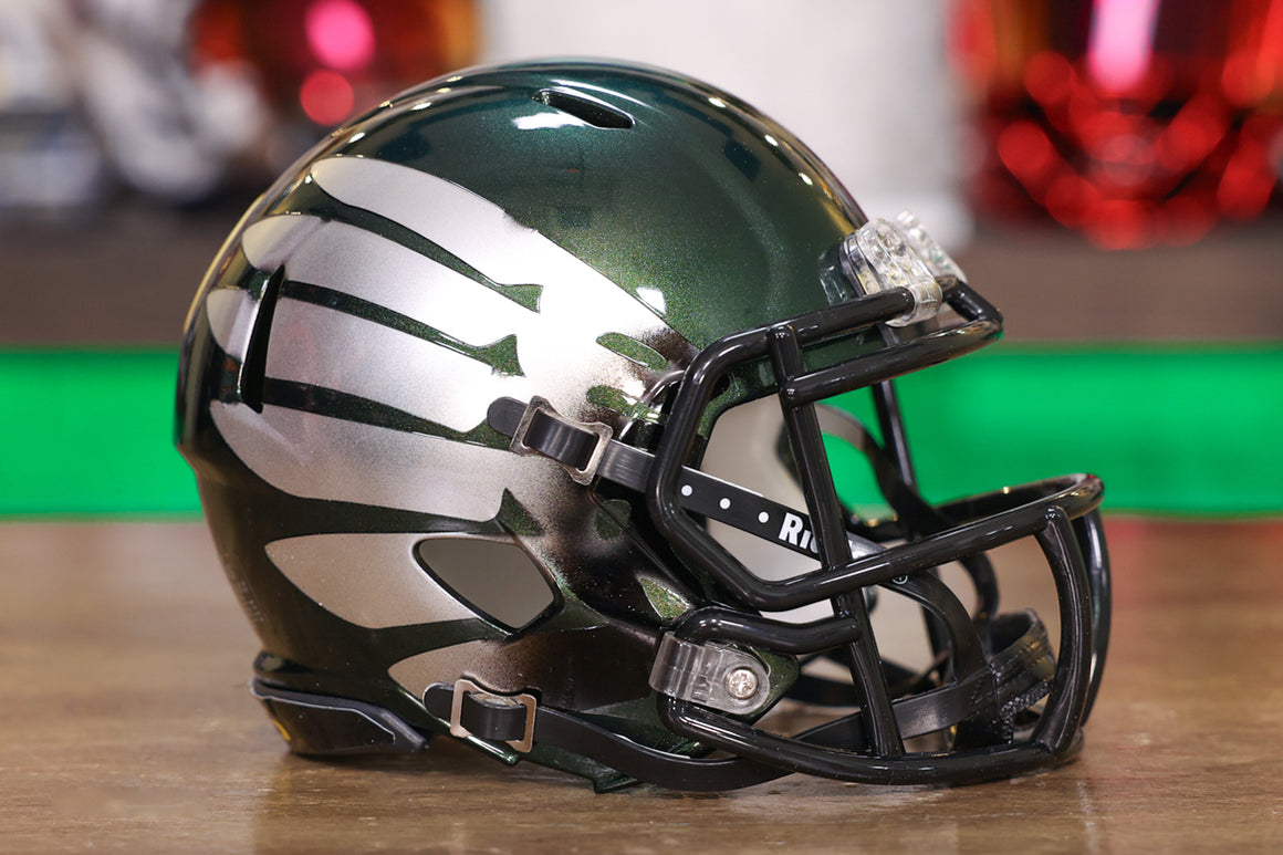 Oregon Ducks Riddell Speed Mini Helmet - Titanium Thunder – Green ...