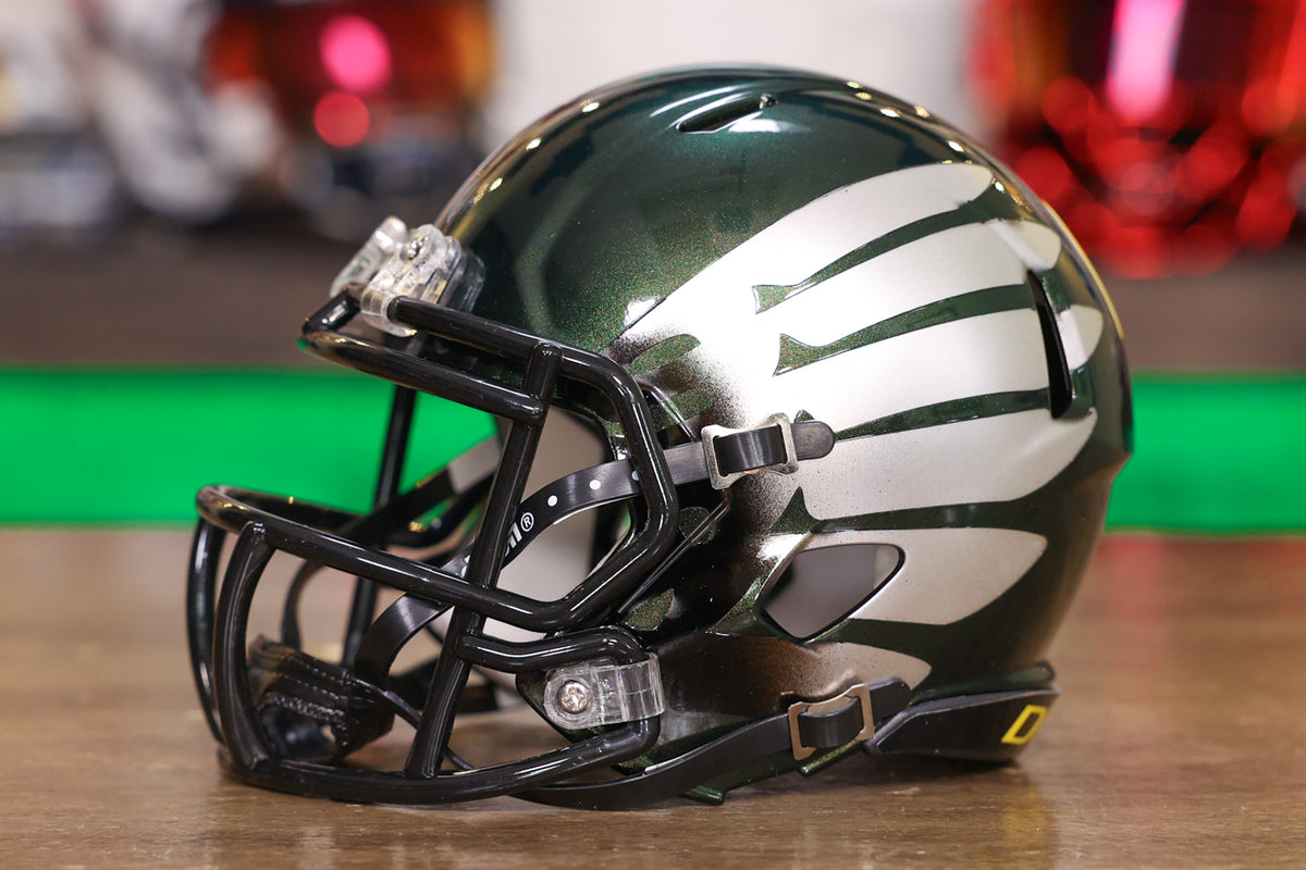 Oregon Ducks Riddell Speed Mini Helmet - Titanium Thunder – Green ...