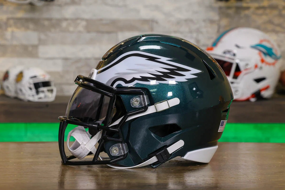 Philadelphia Eagles Riddell SpeedFlex Mid-Size Helmet – Green Gridiron ...