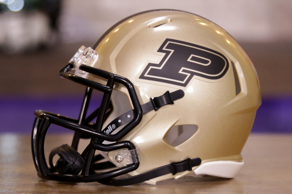 Purdue Boilermakers Riddell Speed Mini Helmet - Alternate Gold – Green ...