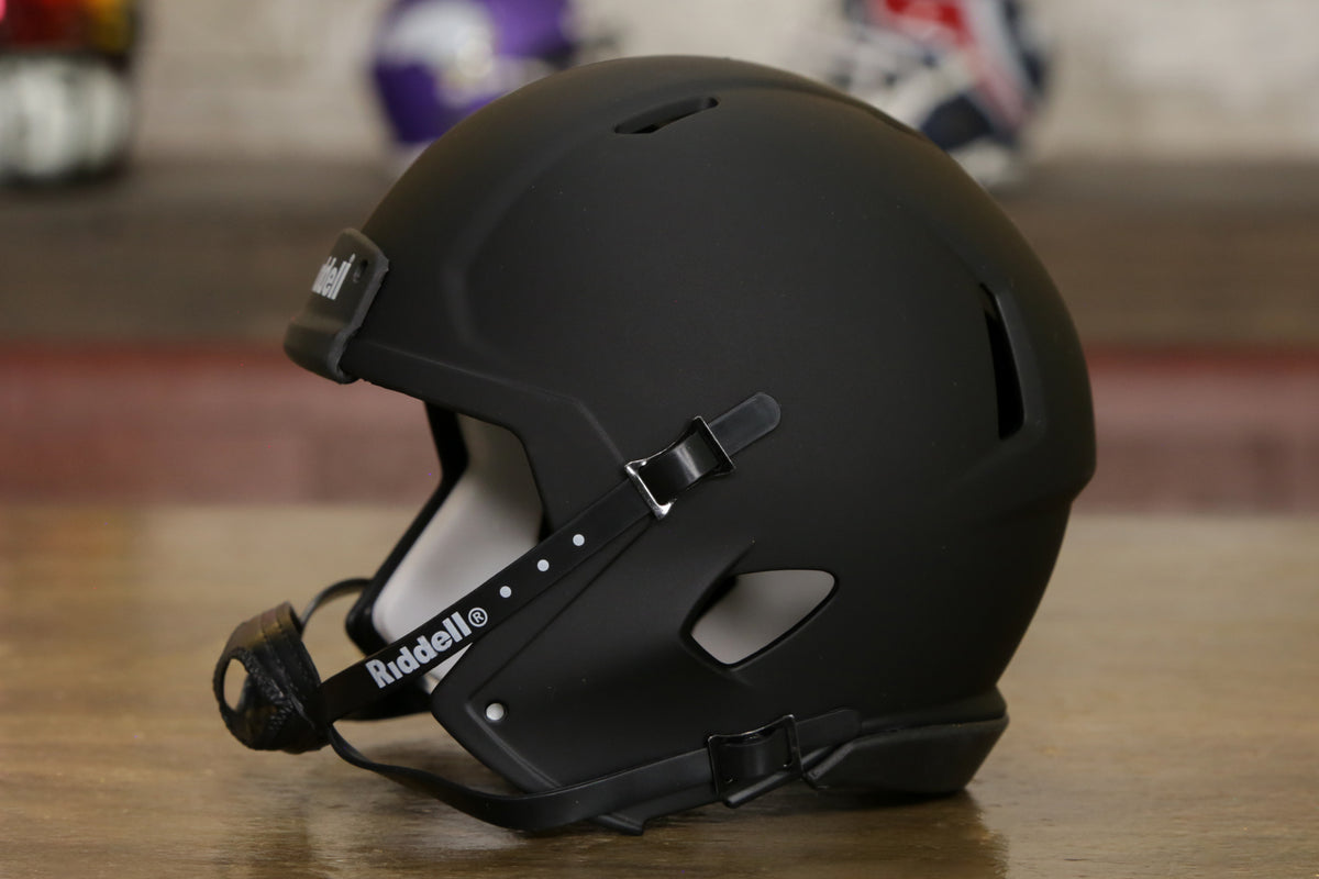 Riddell Speed Blank Mini Helmet Shell - Matte Black w/Blackout – Green ...