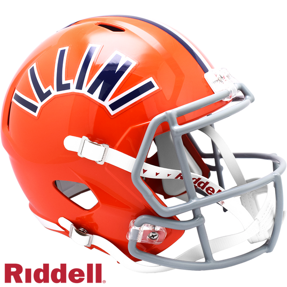 Illinois Fighting Illini Riddell Speed Authentic Helmet - Throwback 19 ...