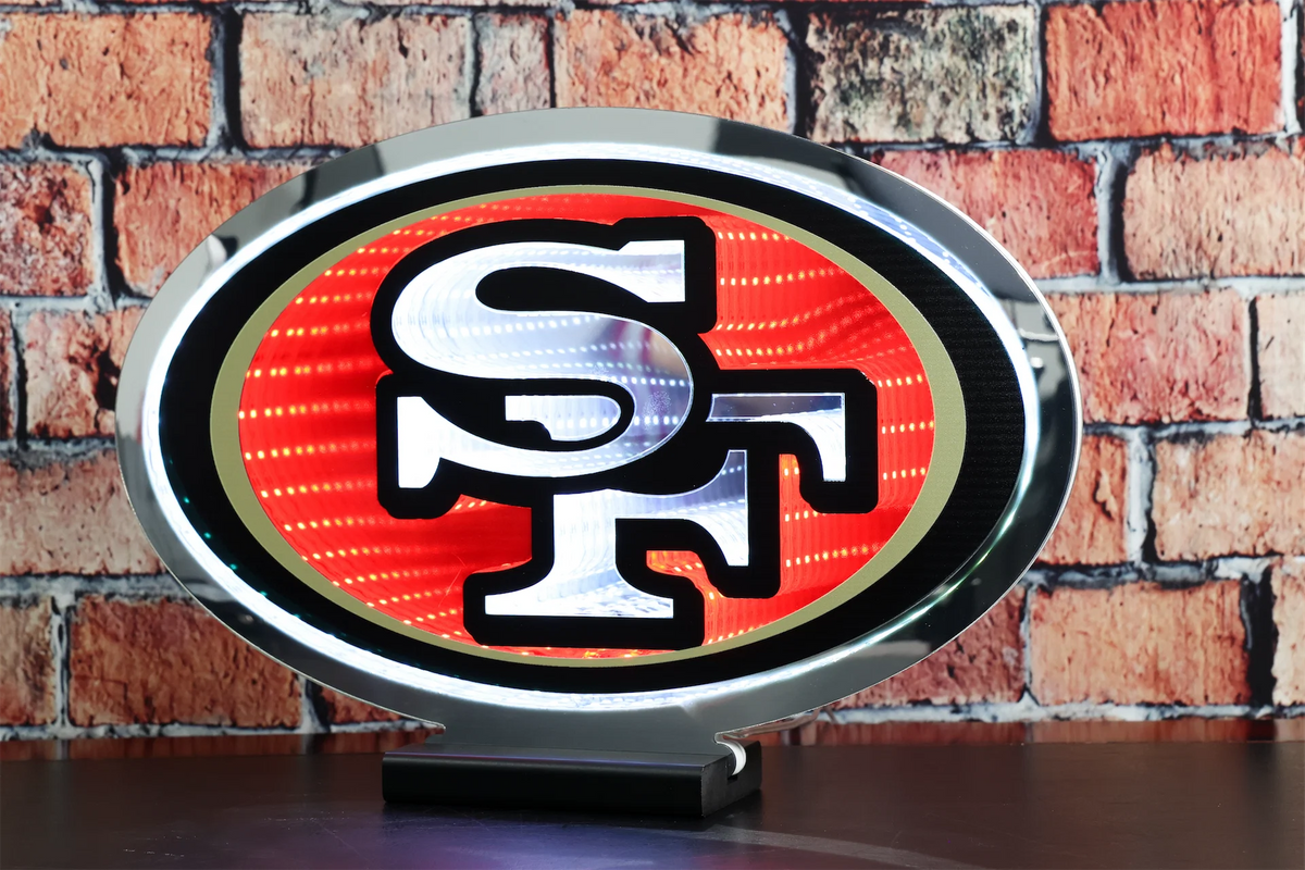 NFL LED Infinity Logo Light - San Francisco 49ers – Green Gridiron, Inc.