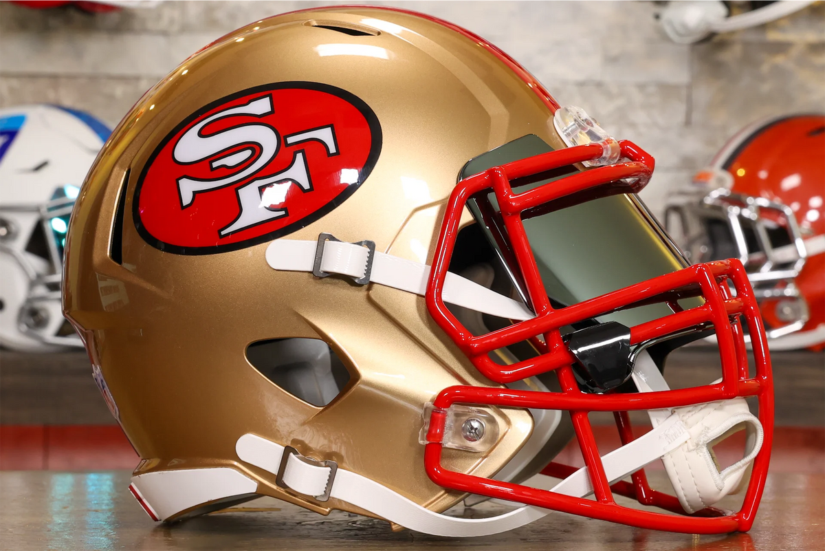 San Francisco 49ers Riddell Speed Display Helmet - GG Edition – Green ...