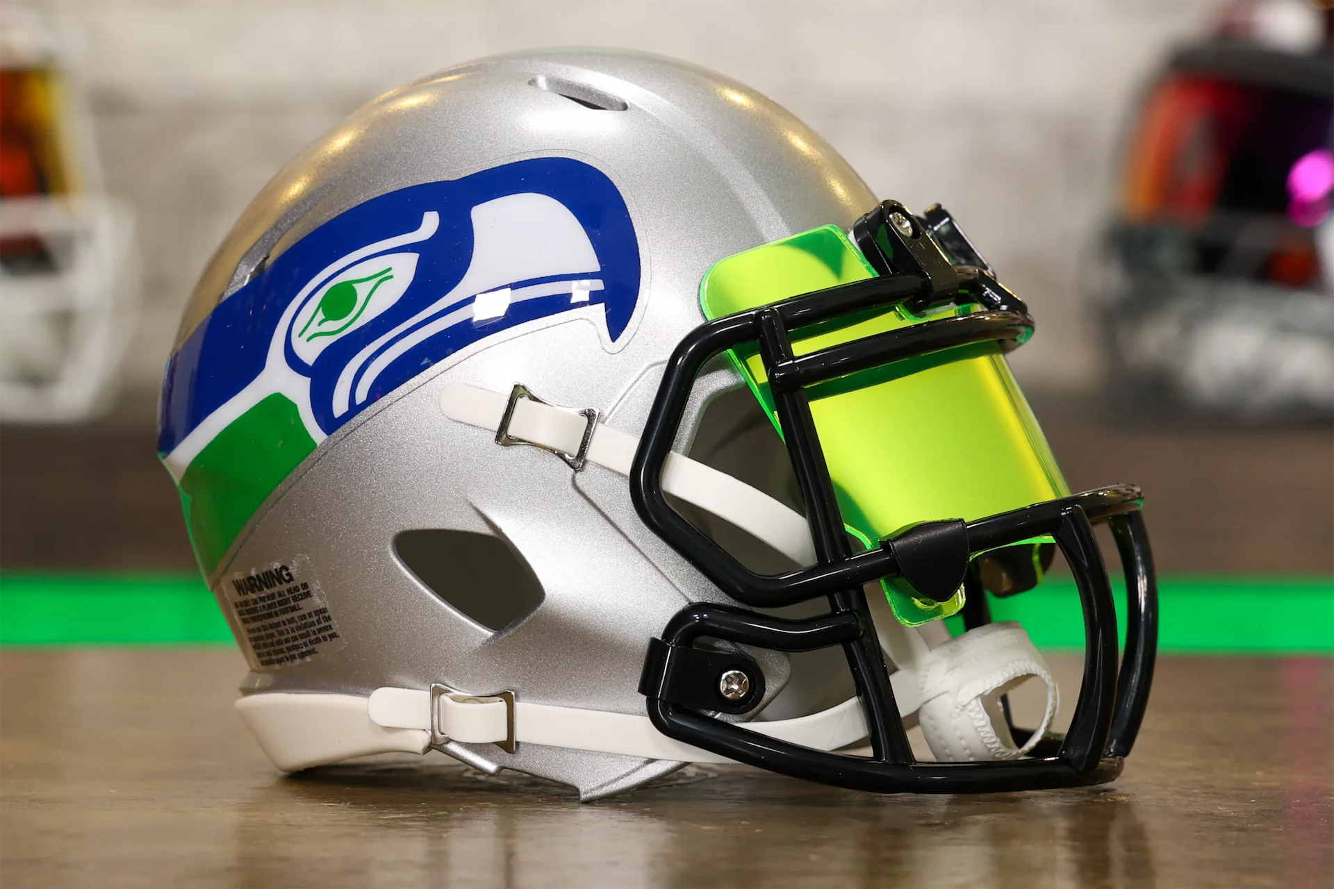 Half Helmet Riddell Seattle Seahawks Chrome Alternate Speed Mini ...