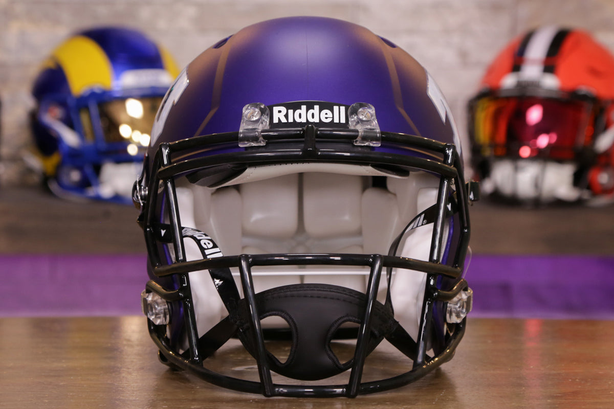 TCU Horned Frogs Riddell Speed Authentic Helmet - Satin Purple – Green ...