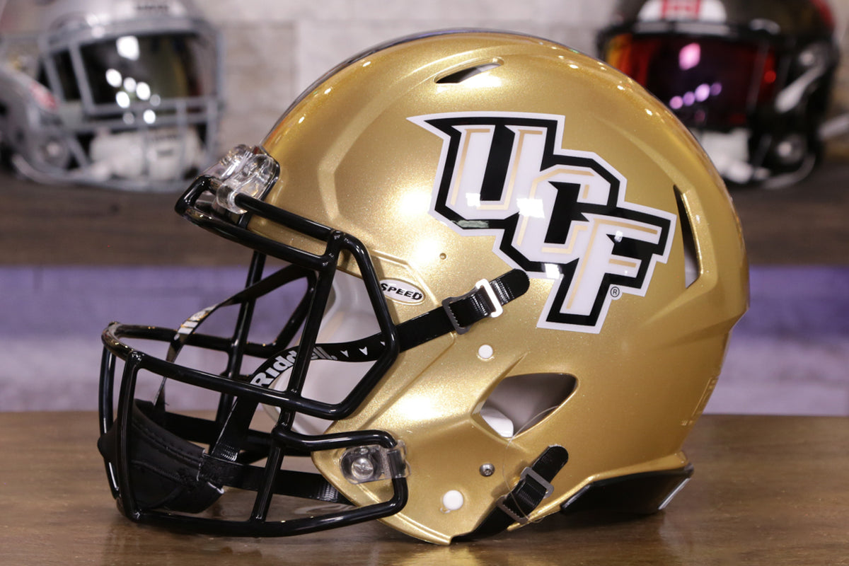 UCF Golden Knights Riddell Speed Authentic Helmet - Gold – Green ...