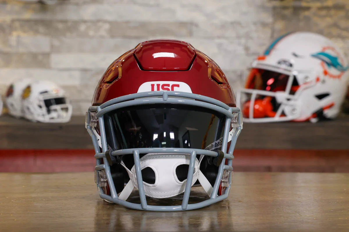 USC Trojans Riddell SpeedFlex Mid-Size Helmet – Green Gridiron, Inc.