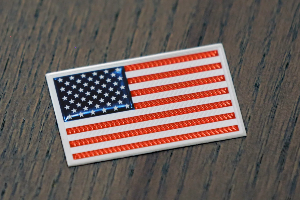 EmbossTech US Flag | Raised Helmet Decal – Green Gridiron, Inc.