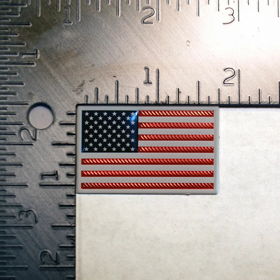 EmbossTech US Flag | Raised Helmet Decal – Green Gridiron, Inc.