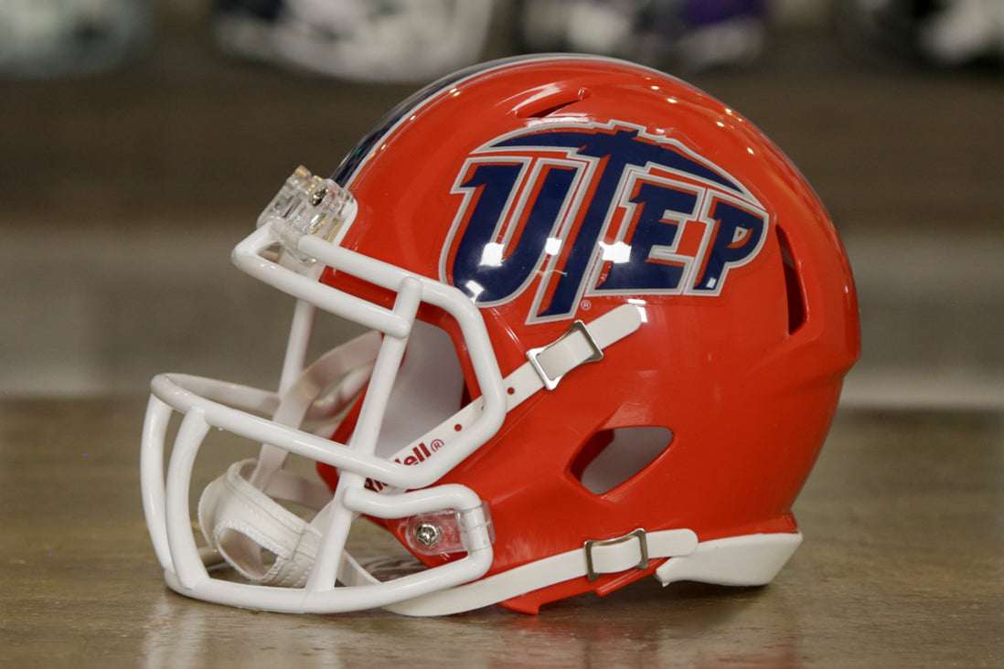 UTEP Miners Riddell Speed Mini Helmet – Green Gridiron, Inc.