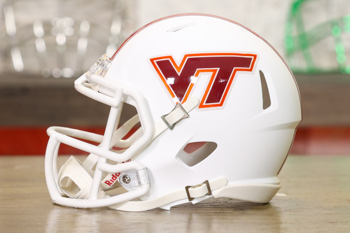Virginia Tech Hokies Riddell Speed Mini Helmet - White – Green Gridiron ...