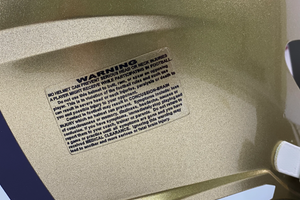 Warning Label Decal For Football Helmets – Green Gridiron, Inc.